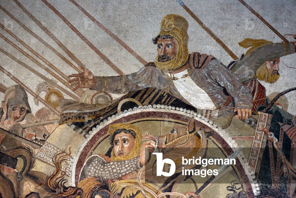 Image of Roman art: Pompeii - Mosaic - House of the Faun by Roman, (1st ...