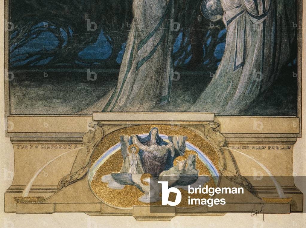 Image of Purgatorio (Purgatory) by Franz von Bayros, 1921, Illustration