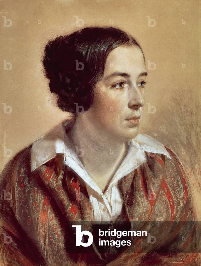 Image of Portrait of Caroline Arnold, 1847, by Adolph Menzel (1815-1905) by Menzel, Adolph ...