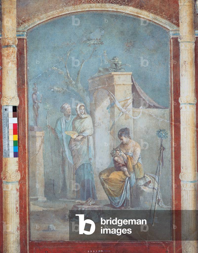 Image of The child Dionysus, Leukothea and the Nymphs of Nysa, (mural ...