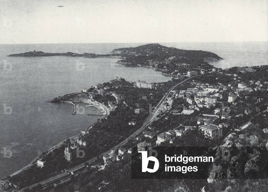 Image of La Cote d'Azur: Beaulieu et Le Cap Ferrat (b/w photo) by ...