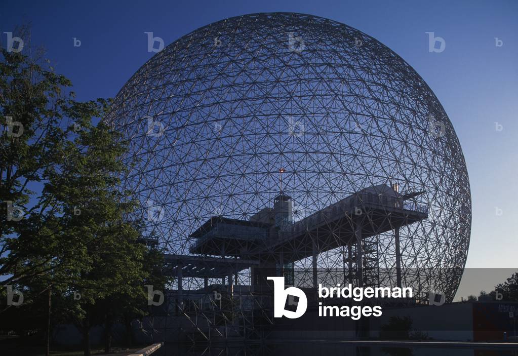 Image of Biosphere, Environment museum, geodesic dome designed for Expo ...