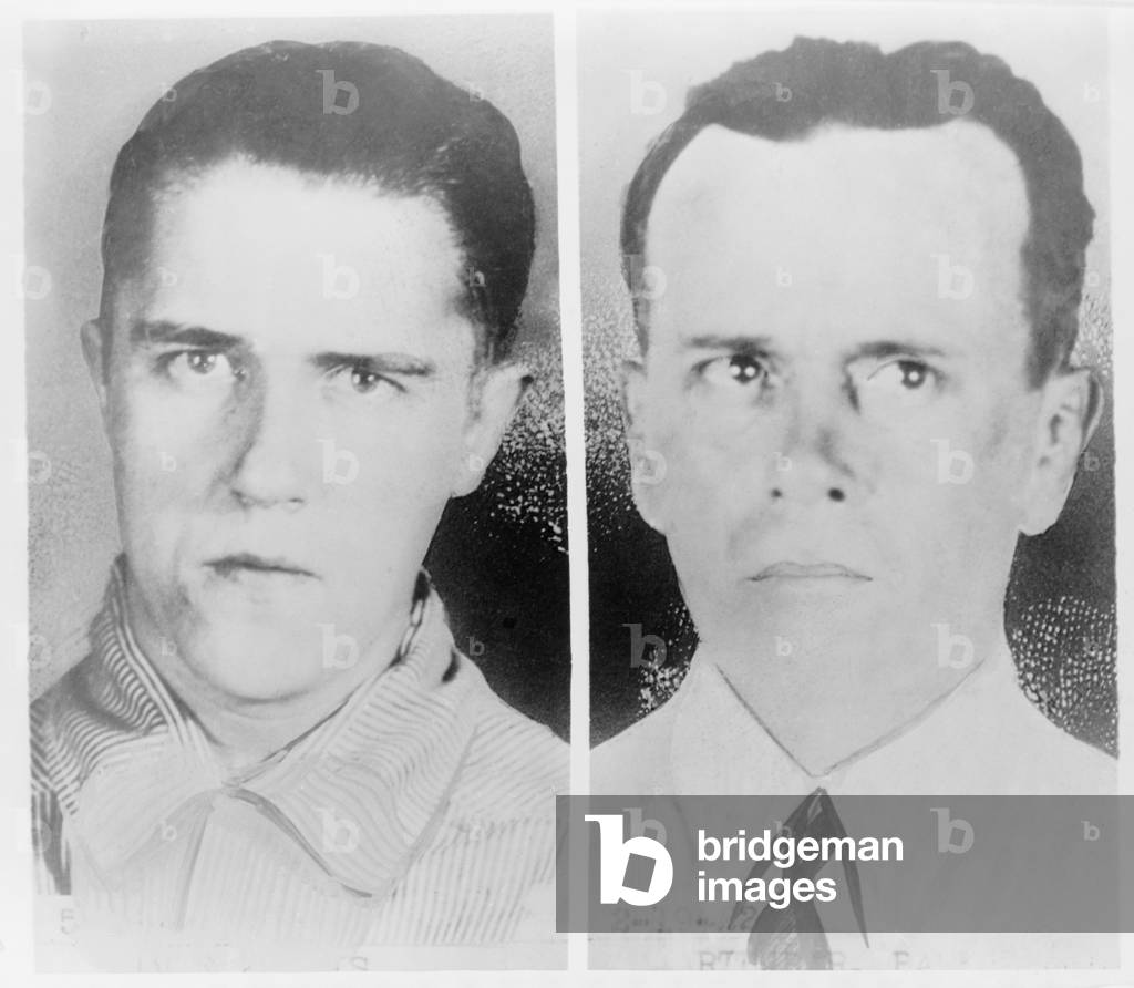 Image of Alvin Francis 'Creepy Karpis' Karpowic (left) and Arthur R. 'Doc'