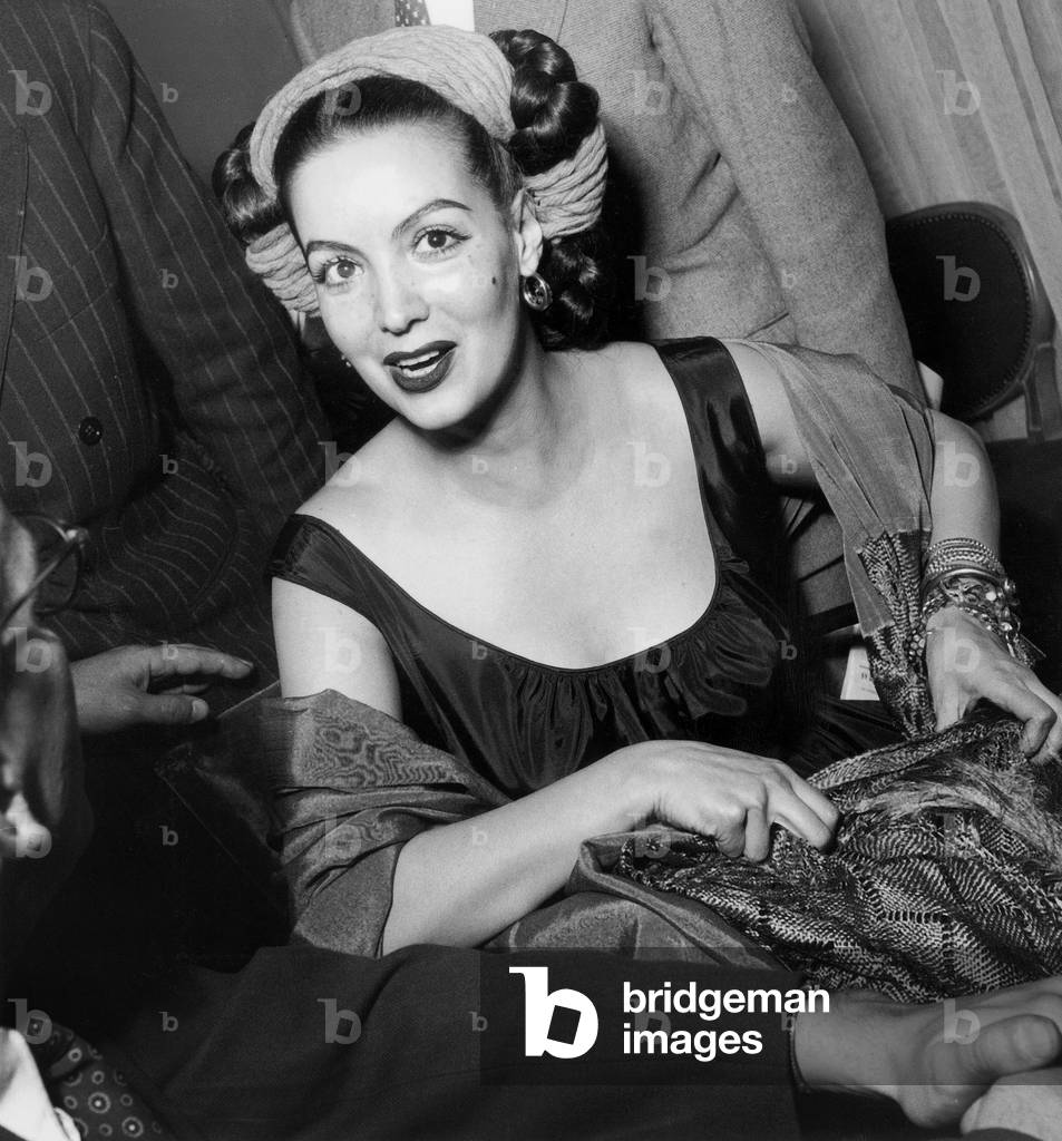 Image of Actress Maria Felix March 1949 (b/w photo)