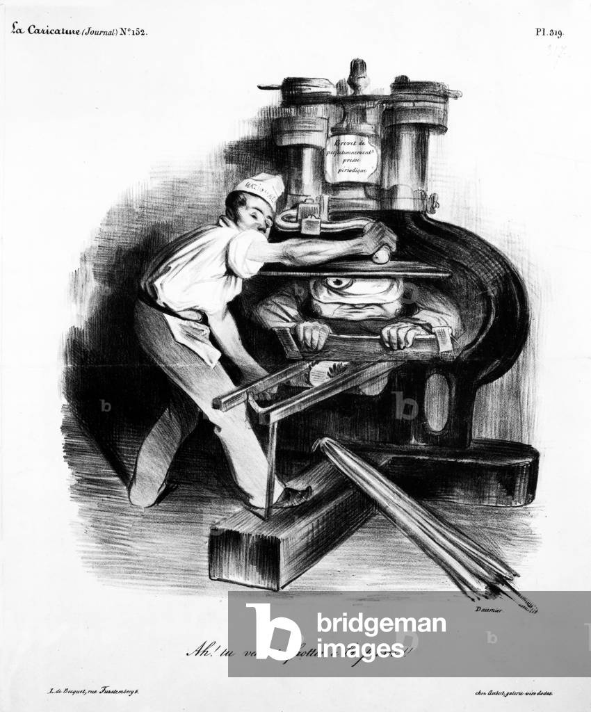 Image of 'Ah! You want to meddle with the press', cartoon ridiculing by ...