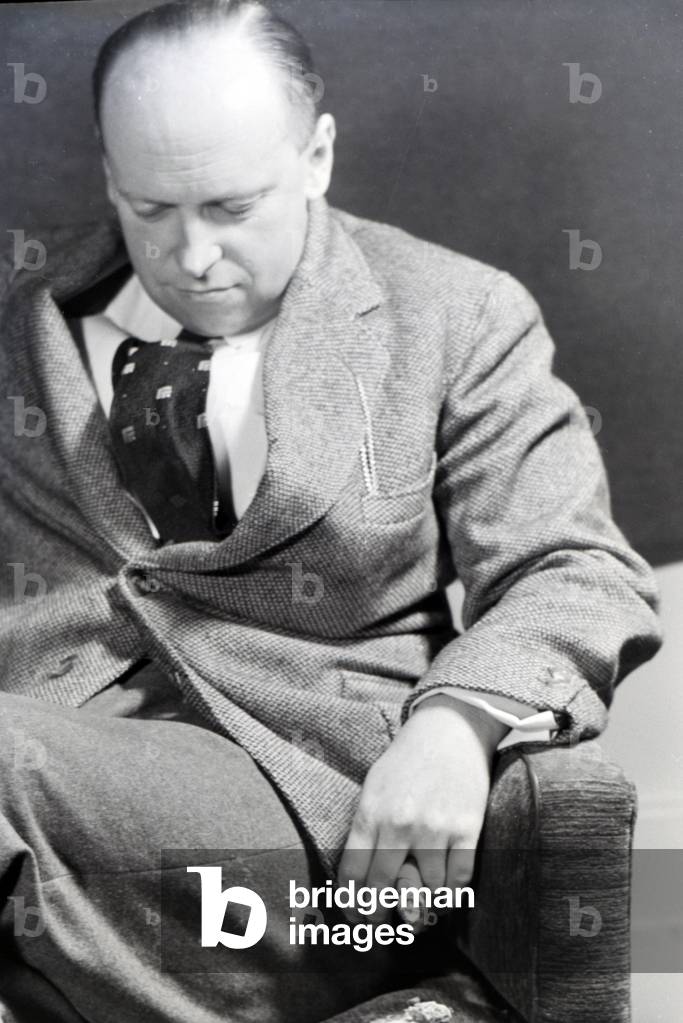 Image of A man smoking a cigar for an advertising campaign, Germany