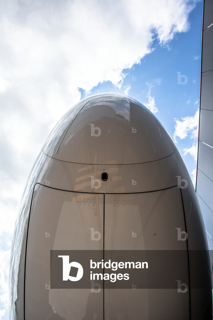 Image of Nose of an Airbus A380 seen from below, 2020 (photo) by ...