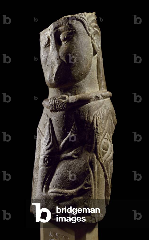 Image of God with collar and wild boar, artifact uncovered in Euffigneix,