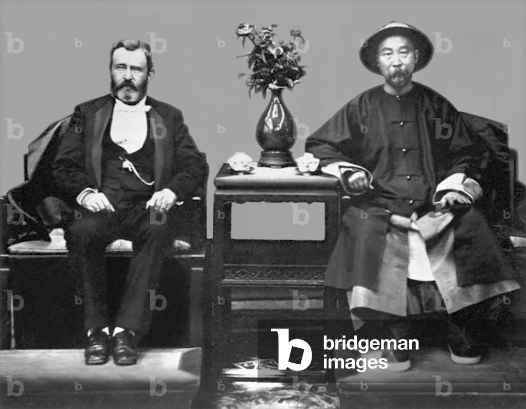 Image of China: Ulysses S. Grant with Li Hongzhang, Tianjin, 1879 (photo)