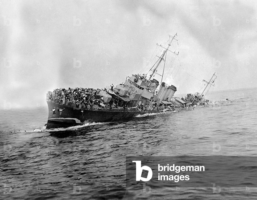 Image of Shipwreck of torpedo boat Bourrasque may 30, 1940 off Niewport