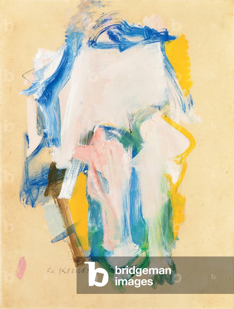 Image of Woman III, 1961 (oil on paper laid down on canvas) by Kooning ...