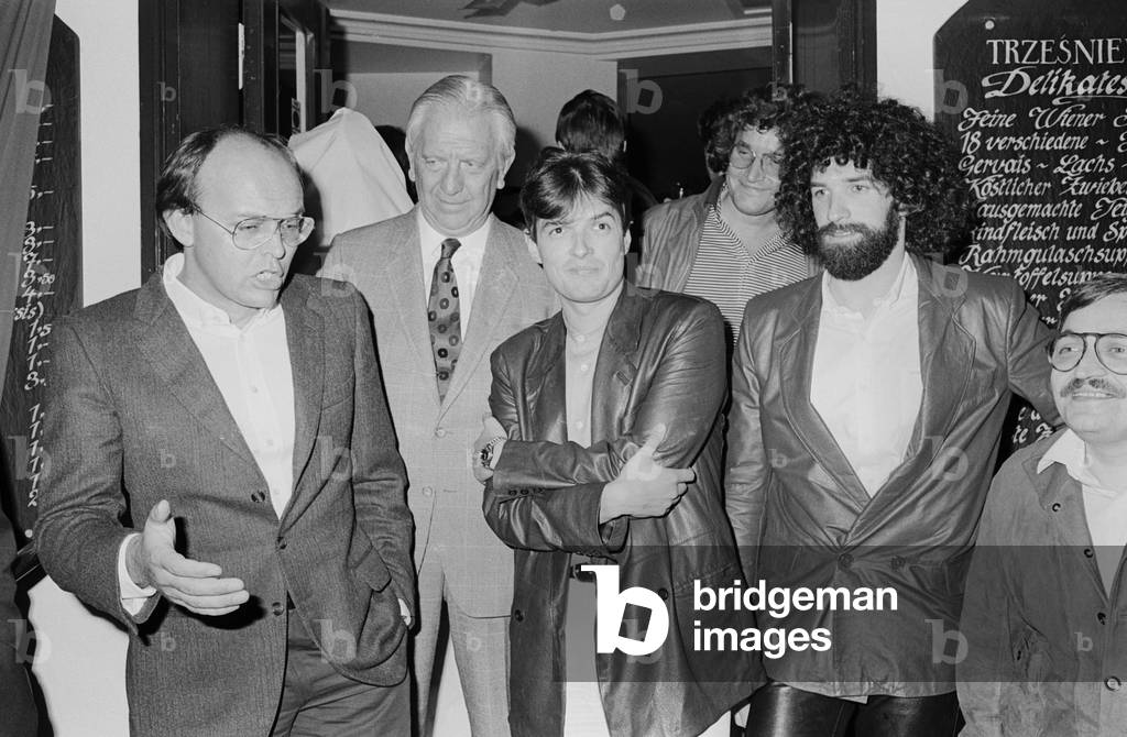 Image of Austrian singer Falco gets the golden record for his song