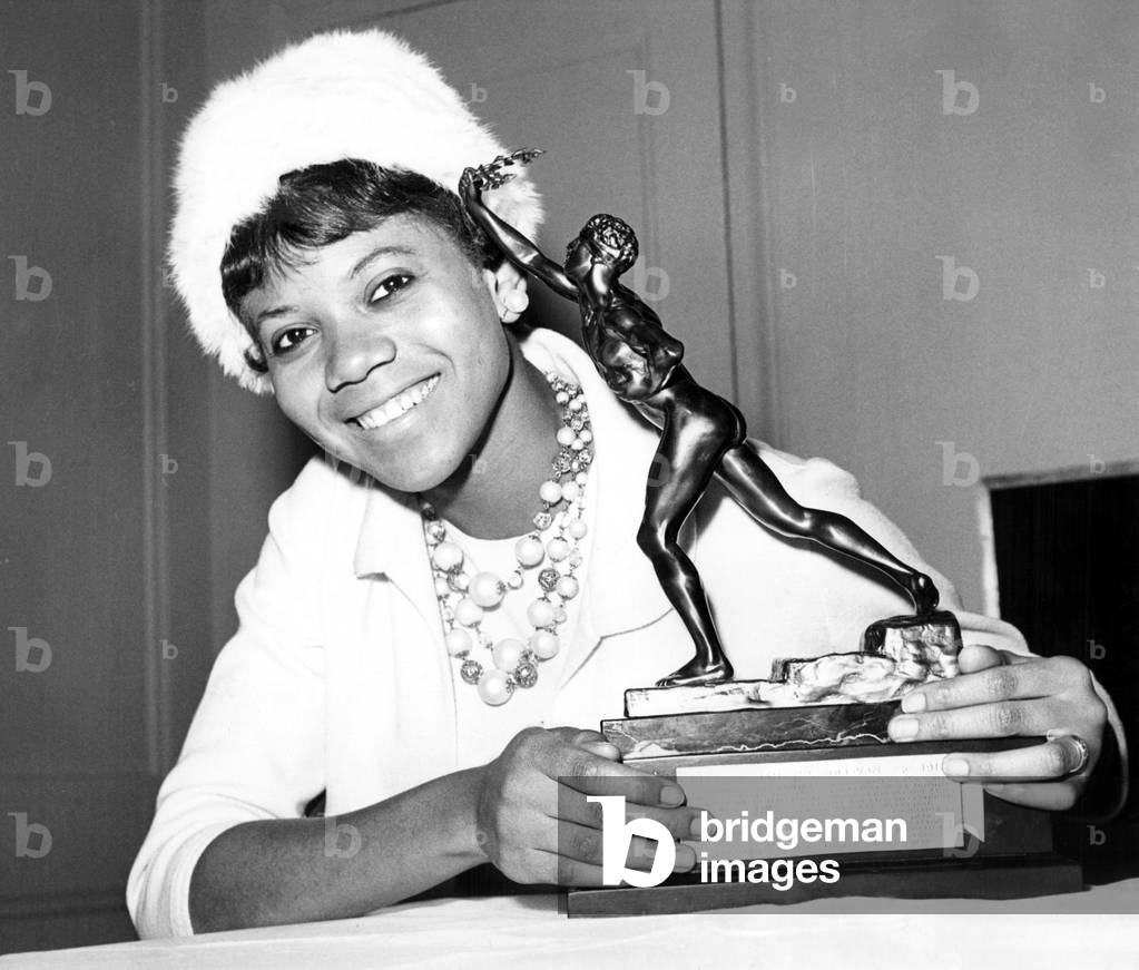 Image of NEW YORK: .The recently marrried Wilma Rudolph Ward is the