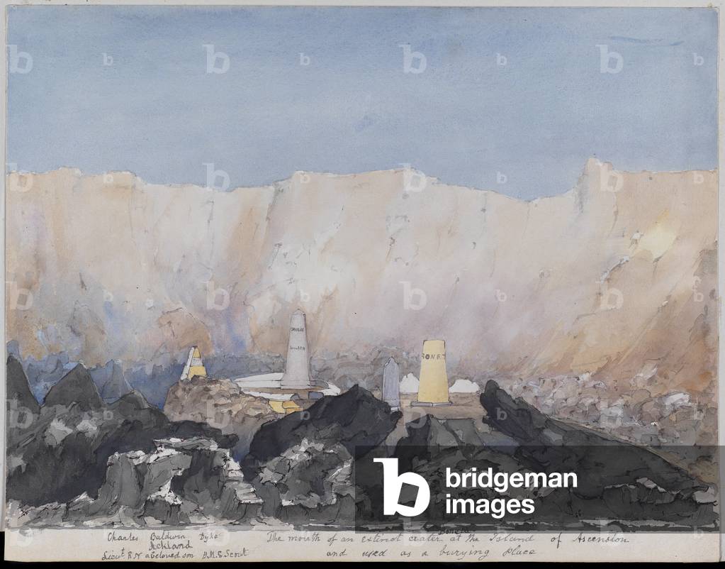 Image of Volume of 143 watercolours by Henry Need, Bonetta Cemetery ...