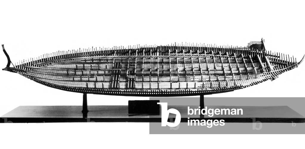Image of ROMAN SHIP, 1ST CENTURY A.D Model of the first ship