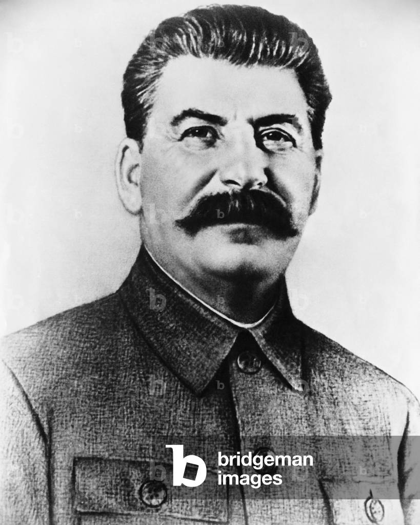 Image of Portrait of the leader of the Soviet Union, Joseph Stalin, by ...