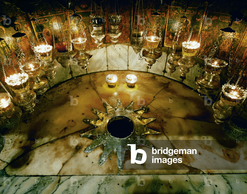 Image of The Manger, traditionally the birthplace of Jesus in the ...