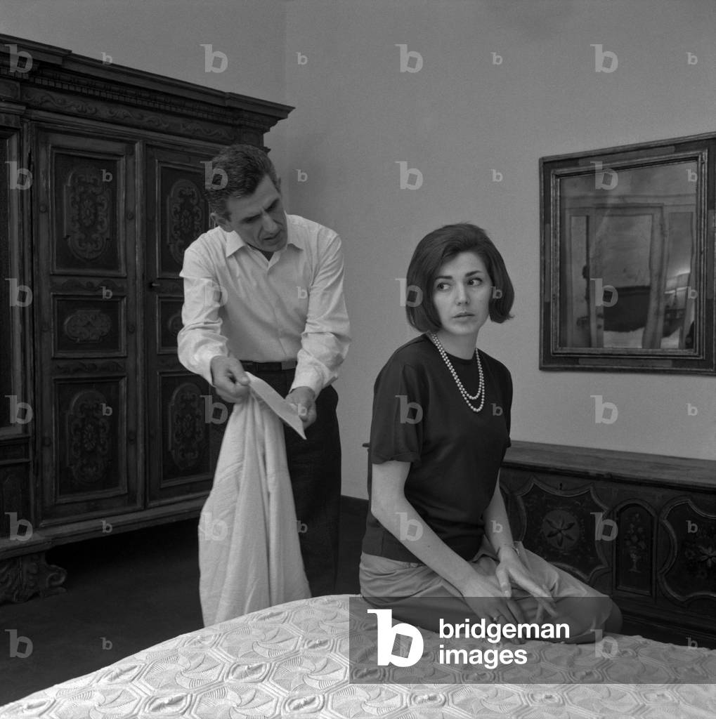 A husband arguing with his wife, Italy by