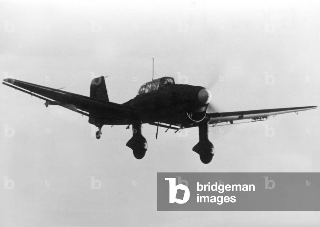 Image of Junkers Ju 87 "Stuka", 1941 (b/w photo)