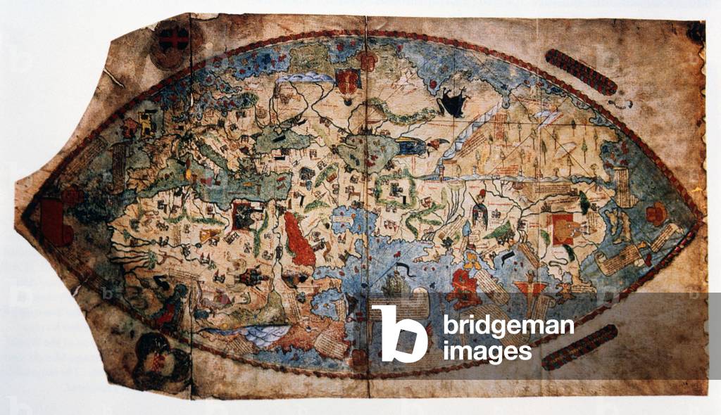 Image of Map of the World by Paolo Toscanelli, Illustration, Circa 1457