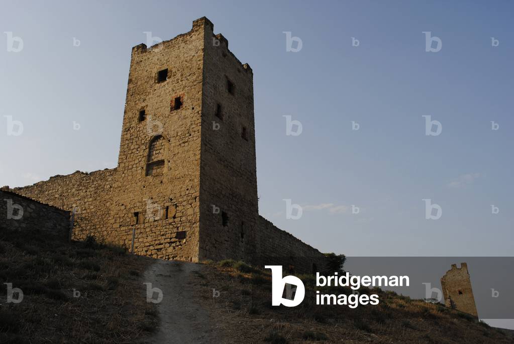Image of Tower of the Genoese Fortress of Caffa, Feodosiya, Autonomous ...