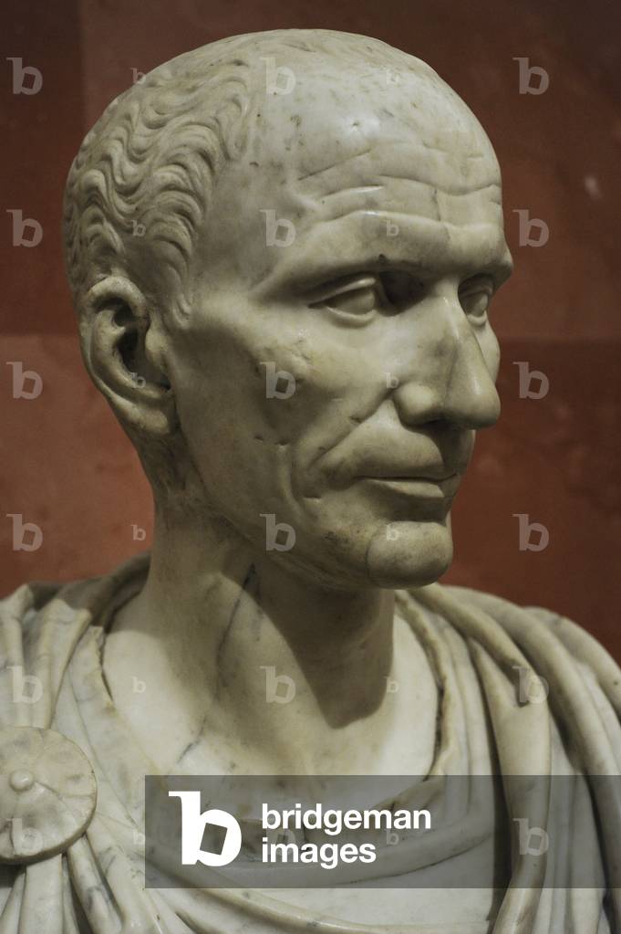 Image of Portrait of Julius Cesar (100 BC-44 BC). Bust. 16th Italian,