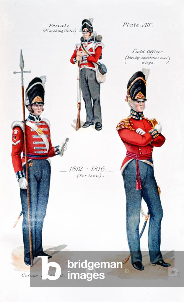 Image of Royal Fusiliers uniforms 1812-1816, 1903