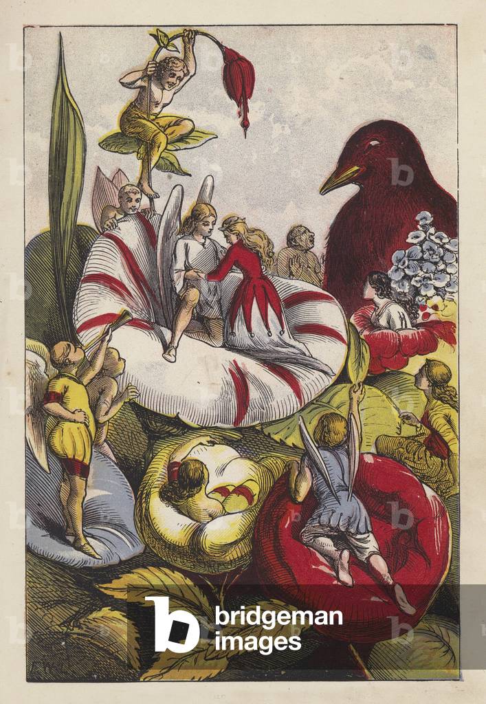 Image of Little Totty marries the King of the Flower Angels (colour by ...