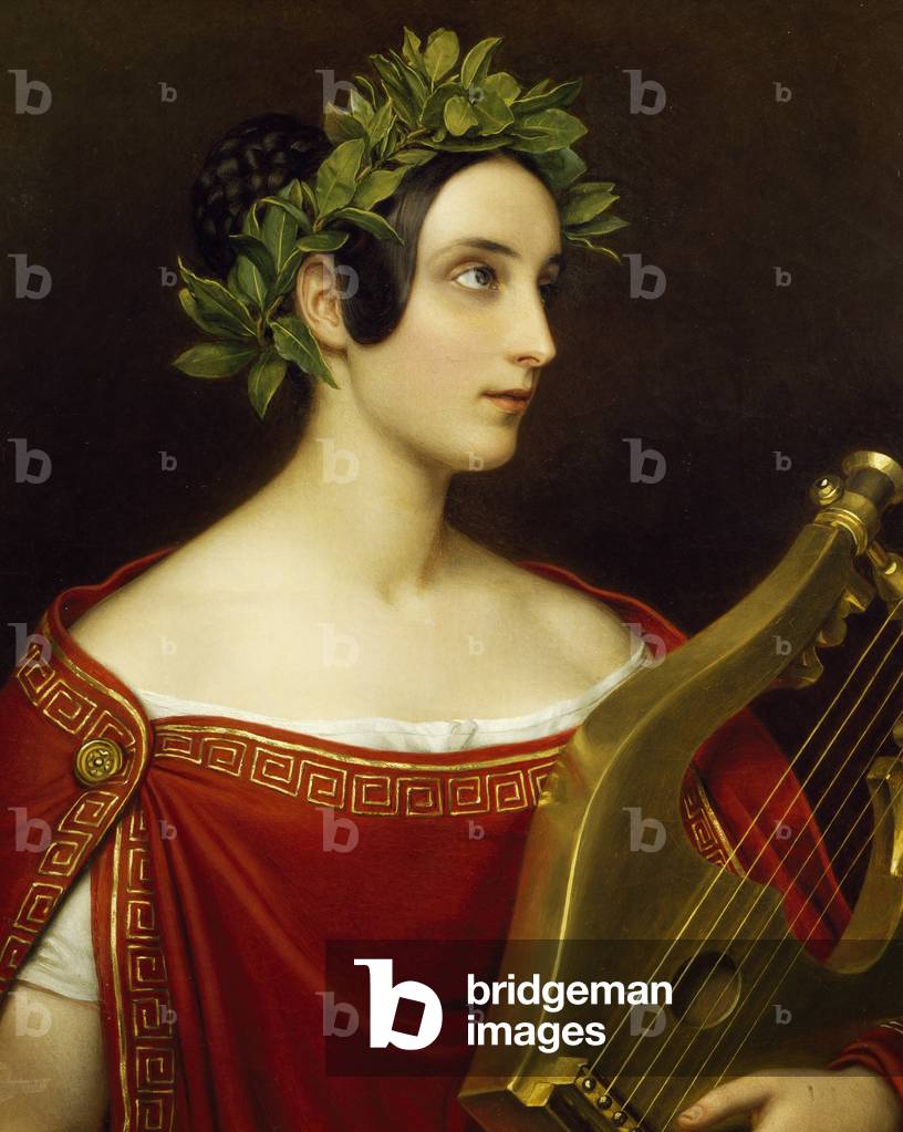 Image of Lady Theresa Spence in role of Sappho, 1837, by Joseph by Stieler, Joseph Carl (1781-1858)