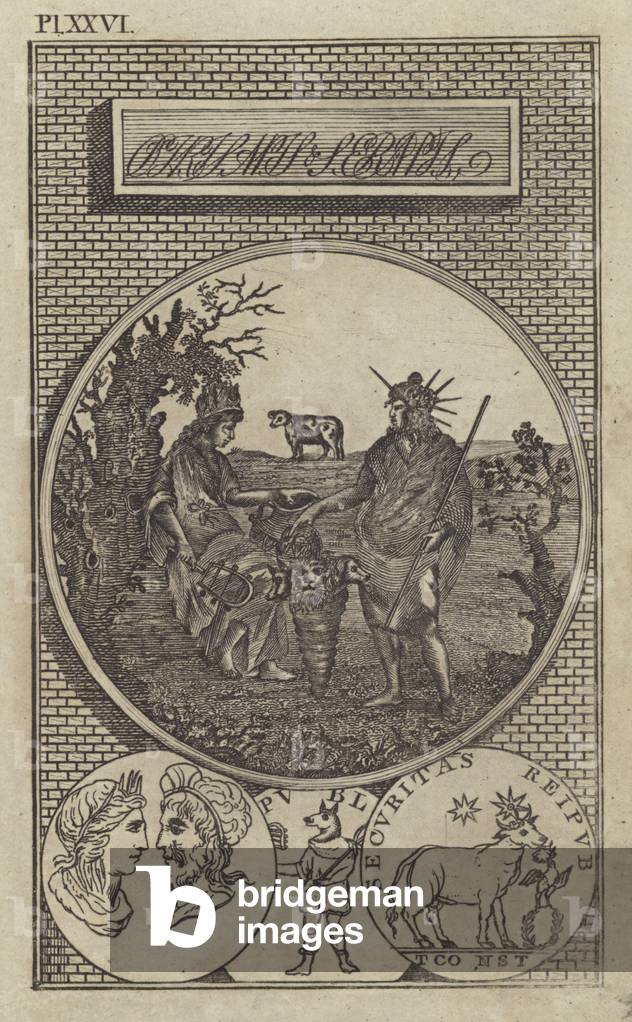 Image of Osiris, Apis and Serapis, ancient Greco-Egyptian god ...