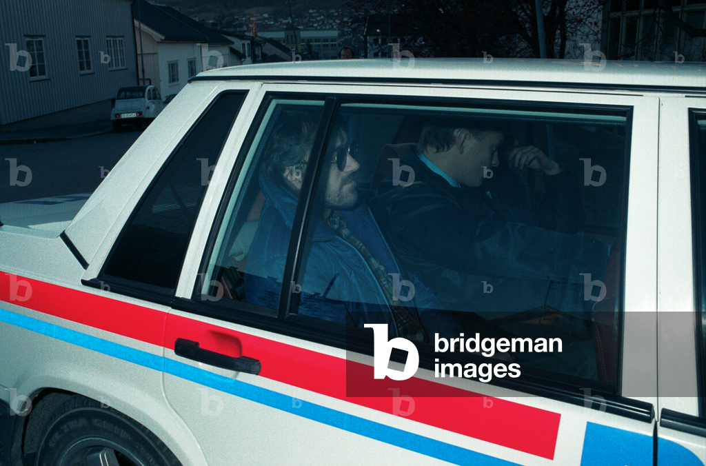 Image of Oslo November 22, 1988. Drug accused Jonas Wold arrives here
