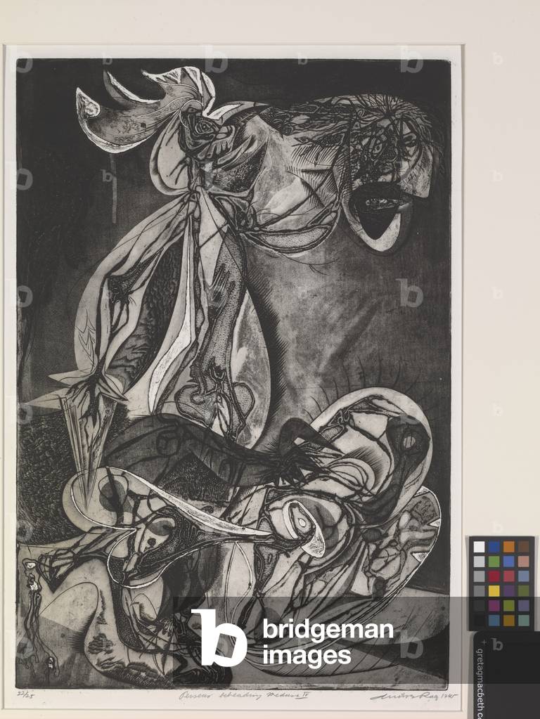 Image of Perseus Beheading Medusa IV (etching, aquatint and engraving ...