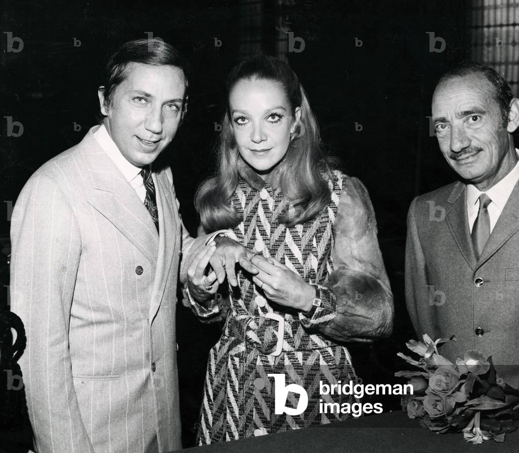 Image of Mike Bongiorno with Annarita Torsello and Alfredo Torsello