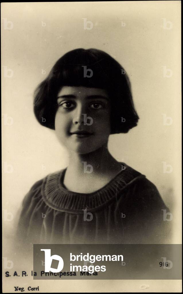 Image of Ak Princess Maria Francesca of Italy as a little girl by ...