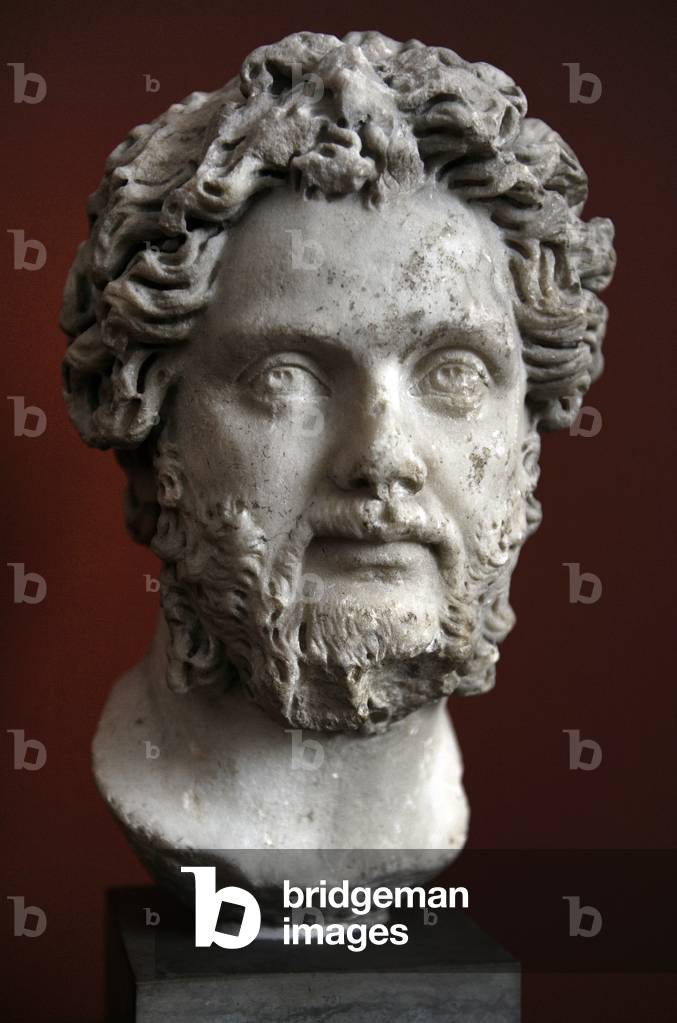 Image of Septimius Severus (145-211). Roman Emperor from 193 to 211. Bust.