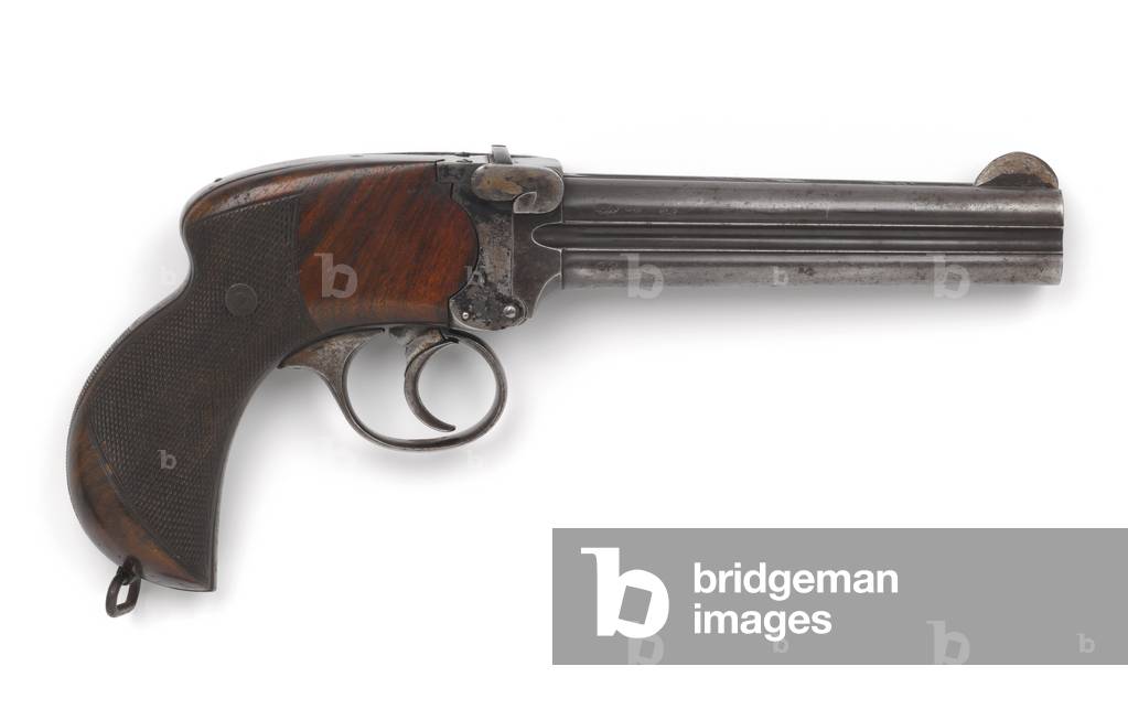 Image of Lancaster .455 inch four-barrelled breechloading pistol, c ...