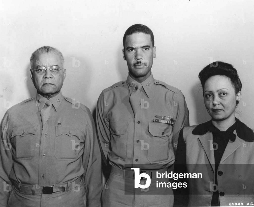 Image of African-American commander of the Tuskegee Airmen, Lt Col ...