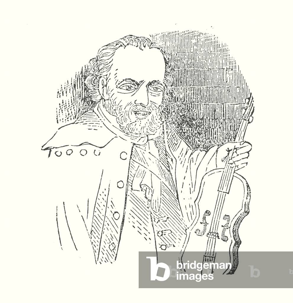 Image of Portrait of Patie Birnie, a Famous Fiddler of Kinghorn ...