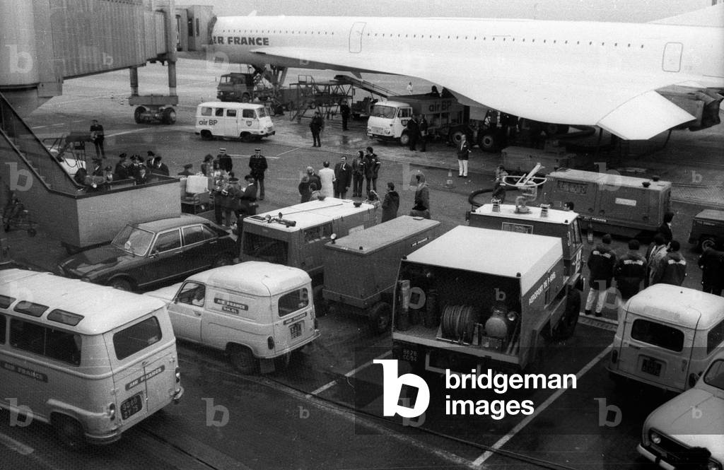 Image of The inauguration of the first flight of the Concorde 1976