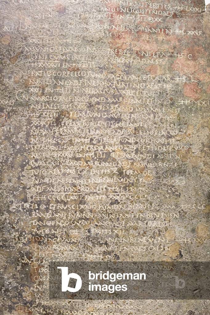 Image of Tabula des Ligures Baebiani, 101 après JC, détail, Musée national