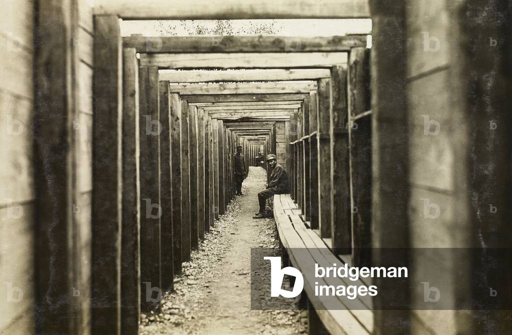Image of Italian walkway built by Military Genius, World War I, Italy,