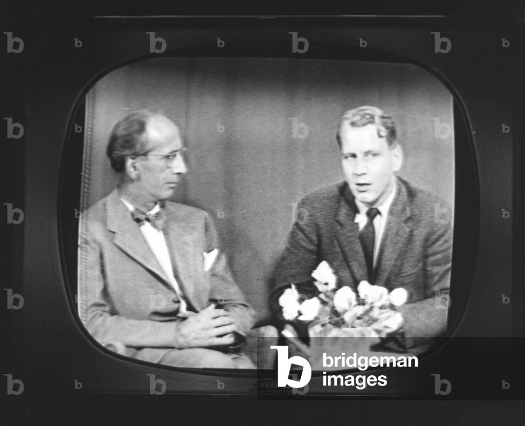 Image of Television, 1950s (b/w photo)