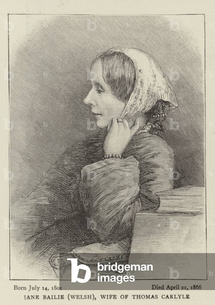 Image of Jane Bailie (Welsh), Wife of Thomas Carlyle (engraving) by ...