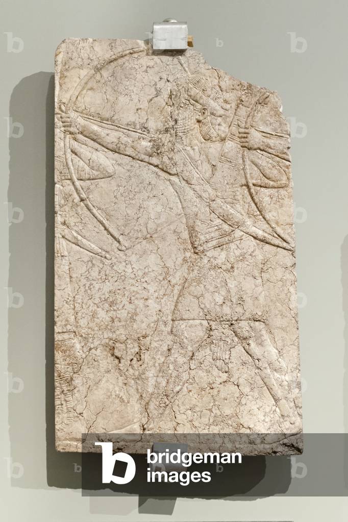 Assyrian archers shooting arrows, Neo Assyrian Empire, reign of ...