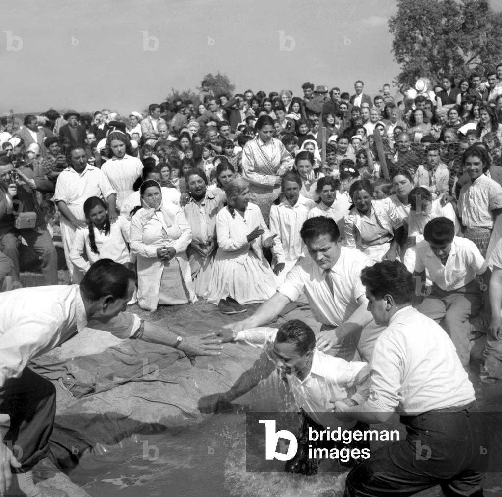 Image of Christening of Evangelist Gypsies (Adults) By Immersion in ...