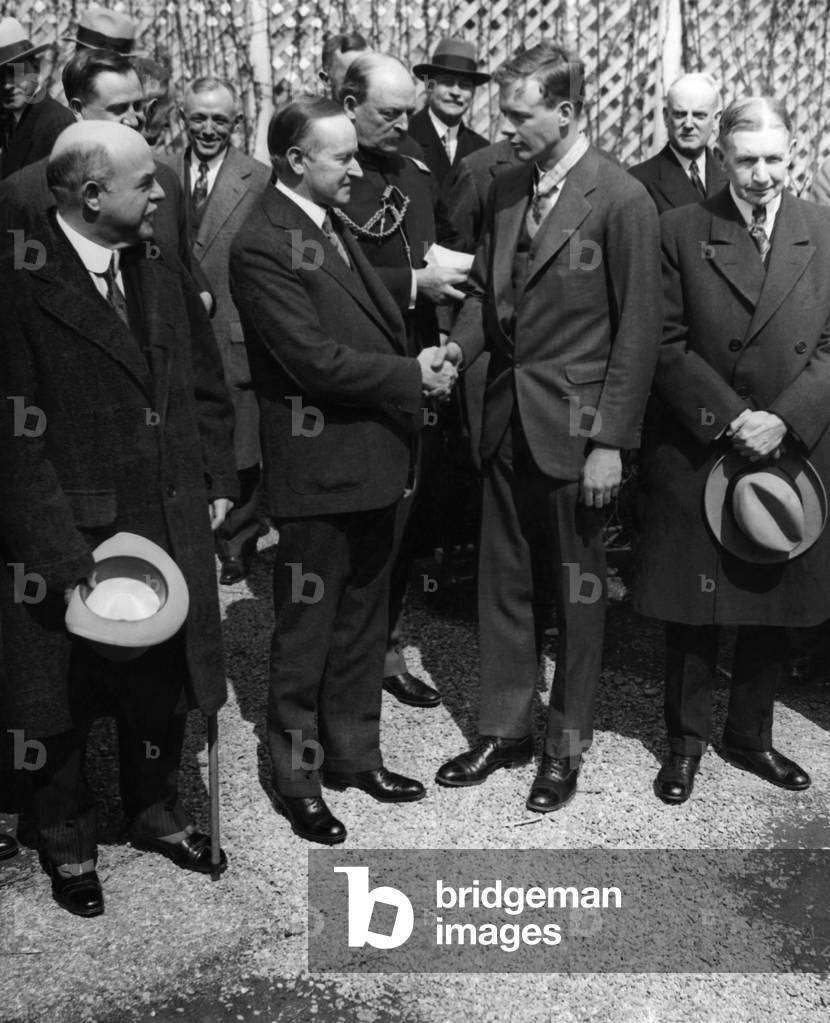 Image of front row, second from left: Calvin Coolidge (U.S. President ...