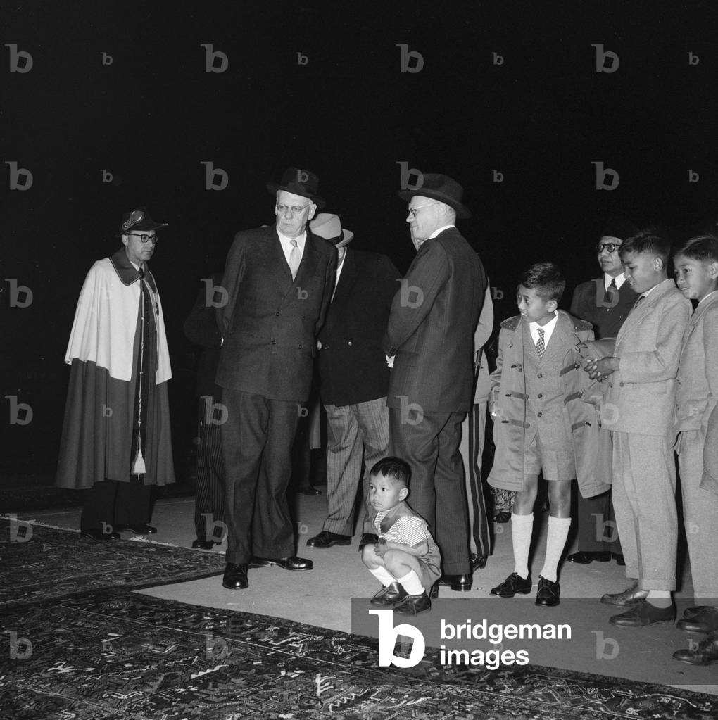 Image of Switzerland Achmed Sukarno, 1956 (b/w photo)