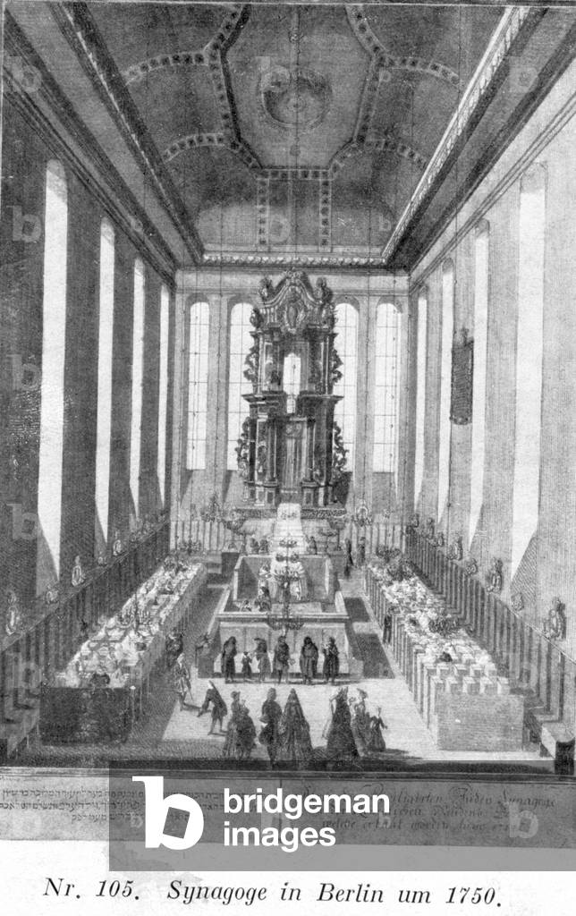 Image of Old synagogue in Berlin, around 1750