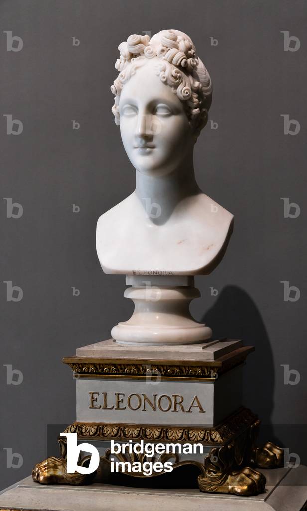 Image of Bust of Eleonora d'Este, 1819 (marble) by Canova, Antonio ...