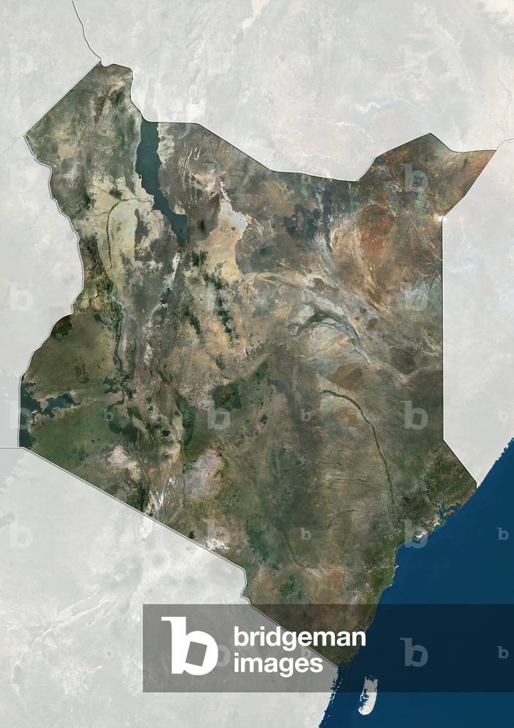 Kenya Map Satellite